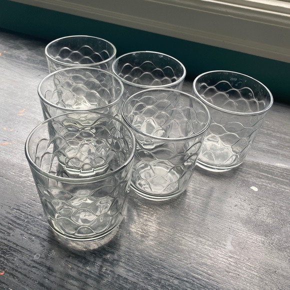 Vintage | Other | Vintage Set Of 6 Libbey Lowball Rocks Glasses Optic ...